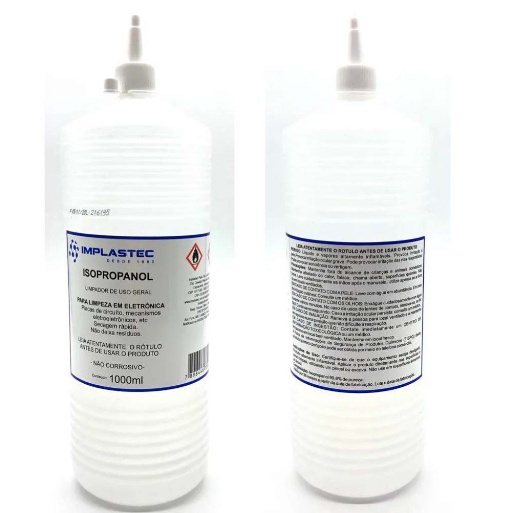 ALCOOL ISOPROPANOL - IMPLASTEC 1000ML - PAIP100018 ALCOOL ISOPROPANOL - IMPLASTEC 1000ML - PAIP100018