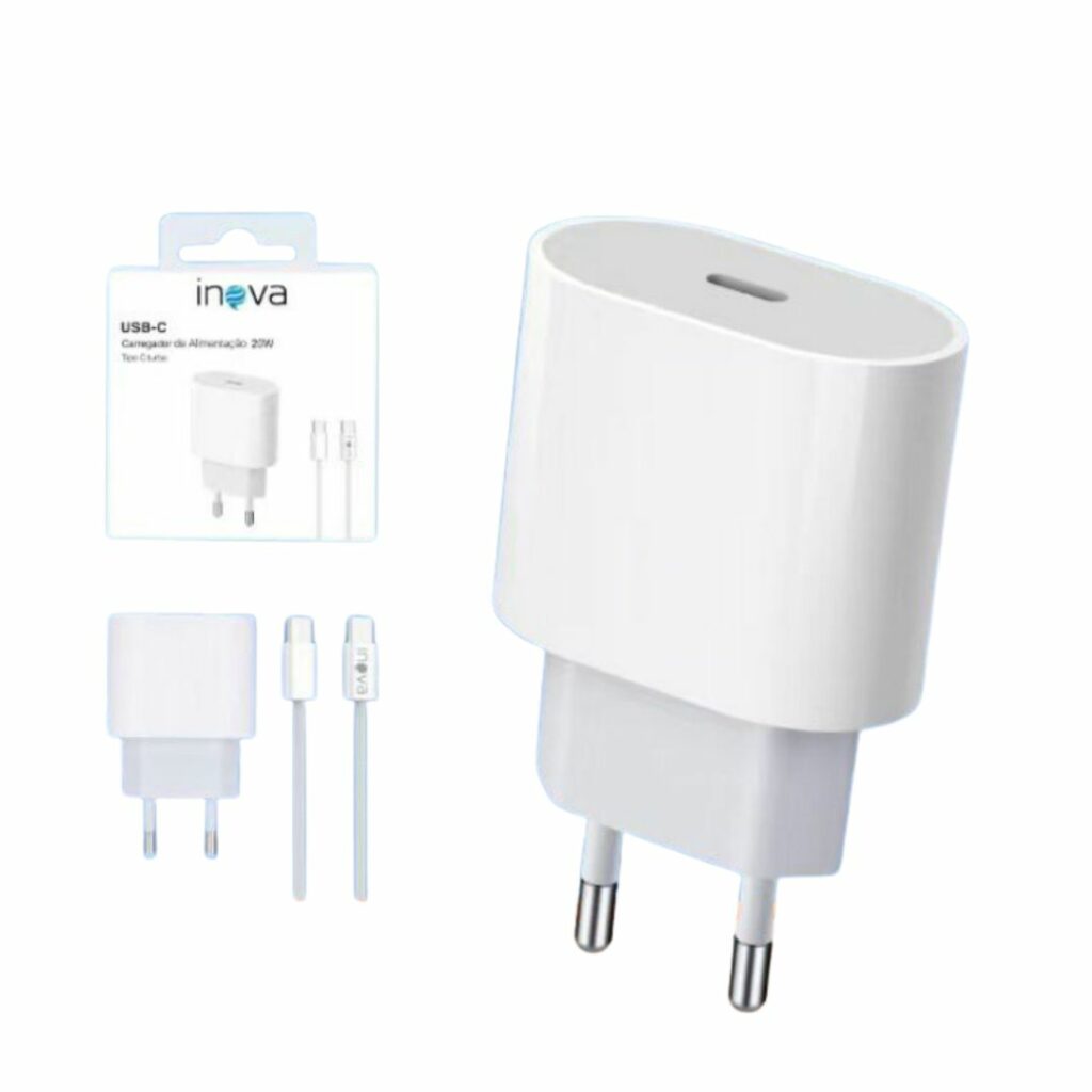 CARREGADOR FONTE USB-C 20W INOVA CAR-0094C – Atacadão Eletrônicos