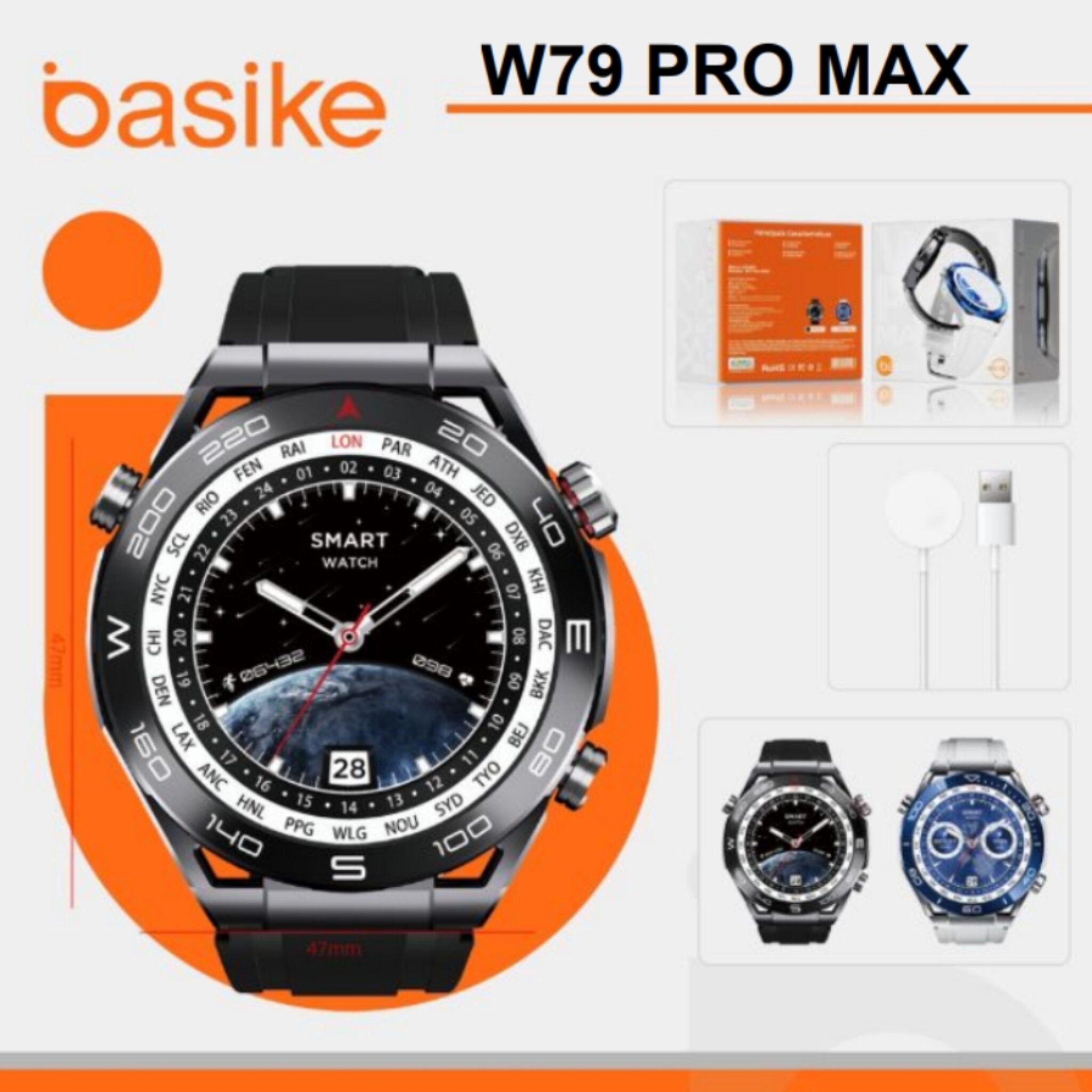 Relogio Smartwatch Bazik W79 PRO MAX – Atacadão Eletrônicos
