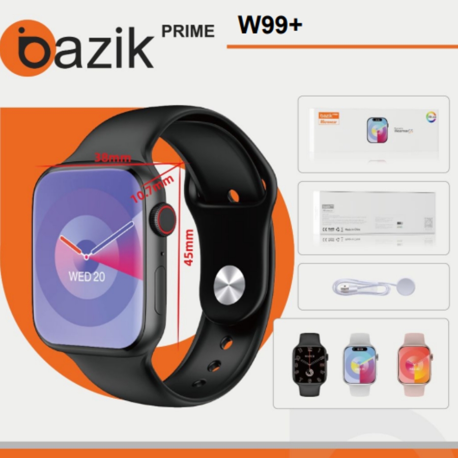 Relogio Smartwatch – Bazik W99+ – Atacadão Eletrônicos